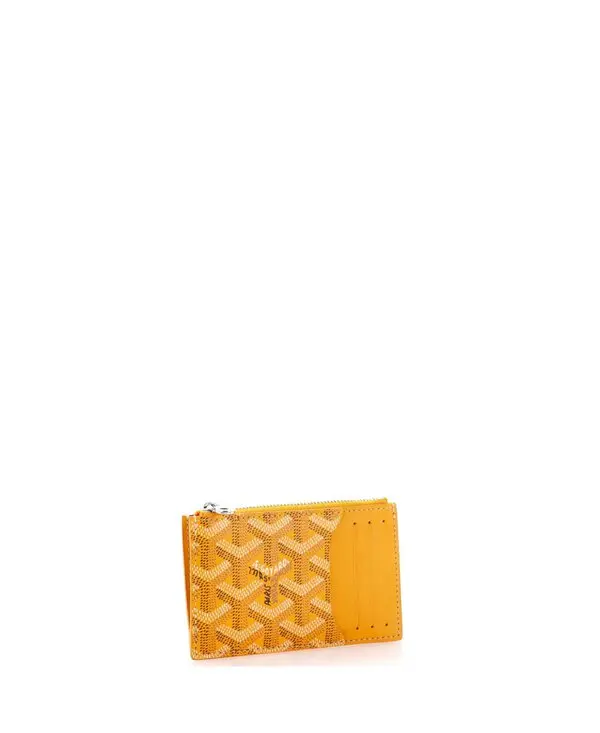 Goyard Bourbon Zipped Card Holder Coated Canvas