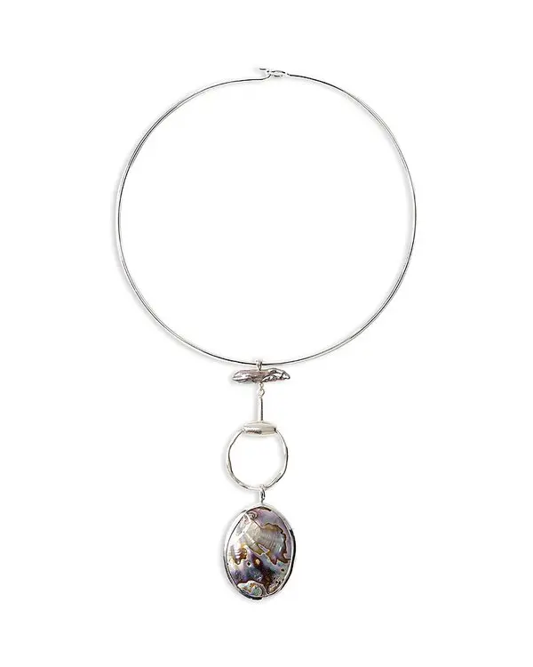 Chan Luu Horsebit Collar Necklace, 15.5