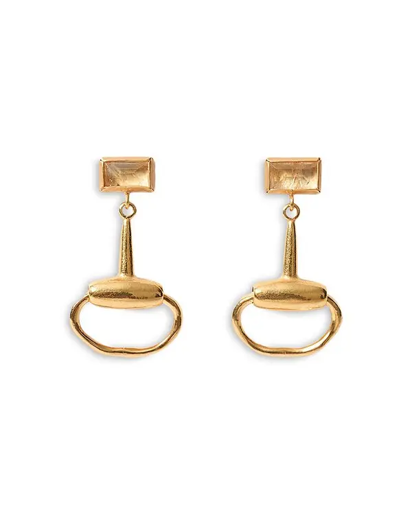 Chan Luu Horsebit Drop Earrings