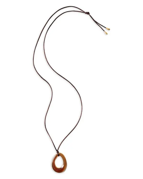 Chan Luu Sable Gemstone Open Pendant Necklace, 46