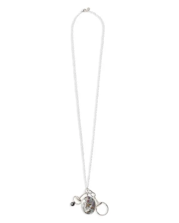 Chan Luu Horsebit Freshwater Pearl & Charm Necklace, 34
