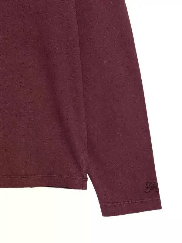 MC2 SAINT BARTH Logo-embroidered Long-sleeve T-shirt