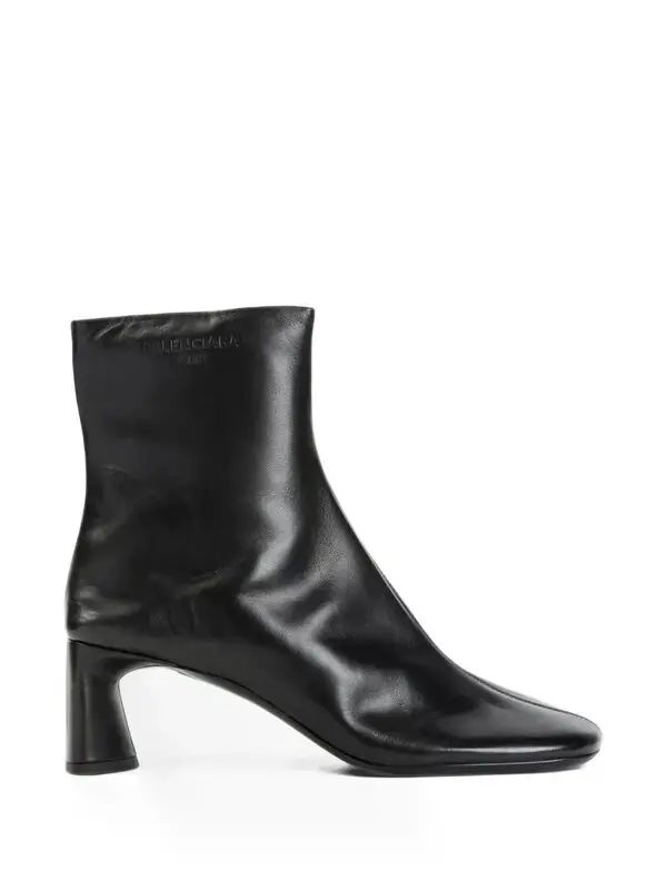 Balenciaga Duty Free Logo-embossed Ankle Boots