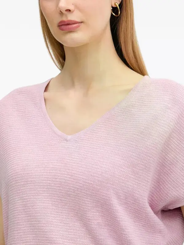BENETTON V-neck Knitted T-shirt