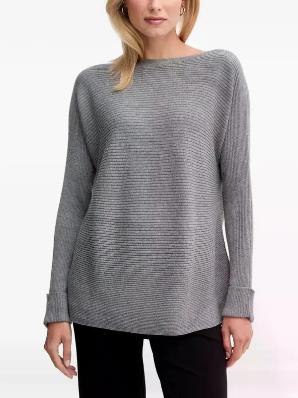 BENETTON Ribbed-knit Boat-neck Sweater
