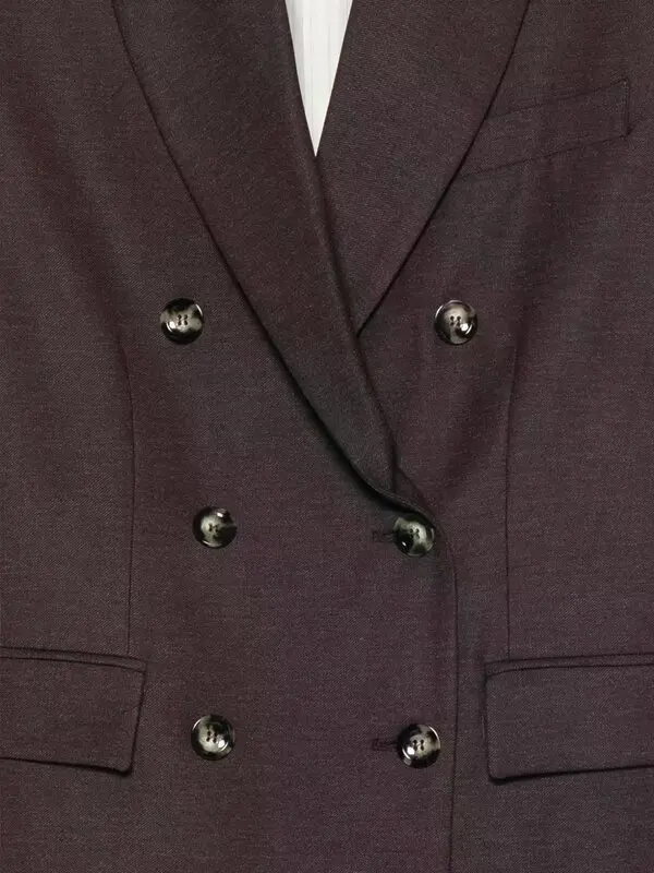 SOLOTRE Double-breasted Peak-lapel Jacket