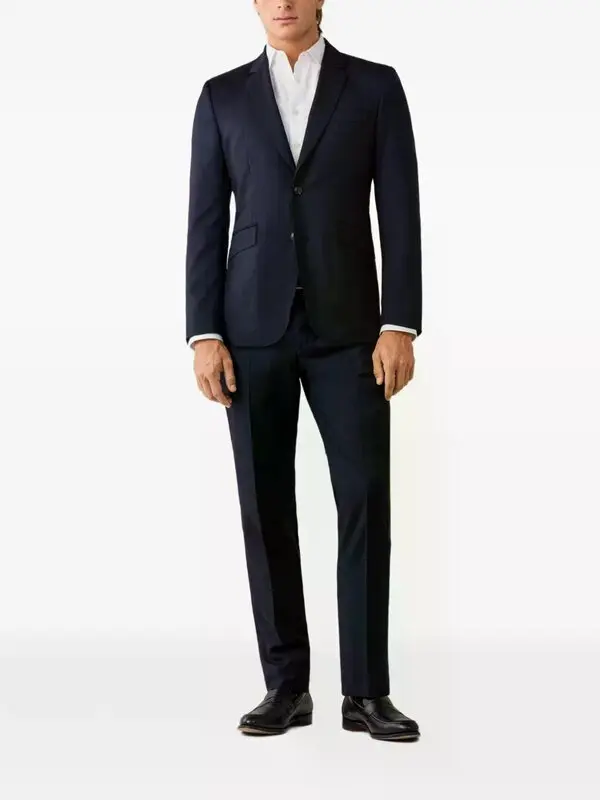 HACKETT  Heritage Belgravia Herringbone Wool Suit - Blue