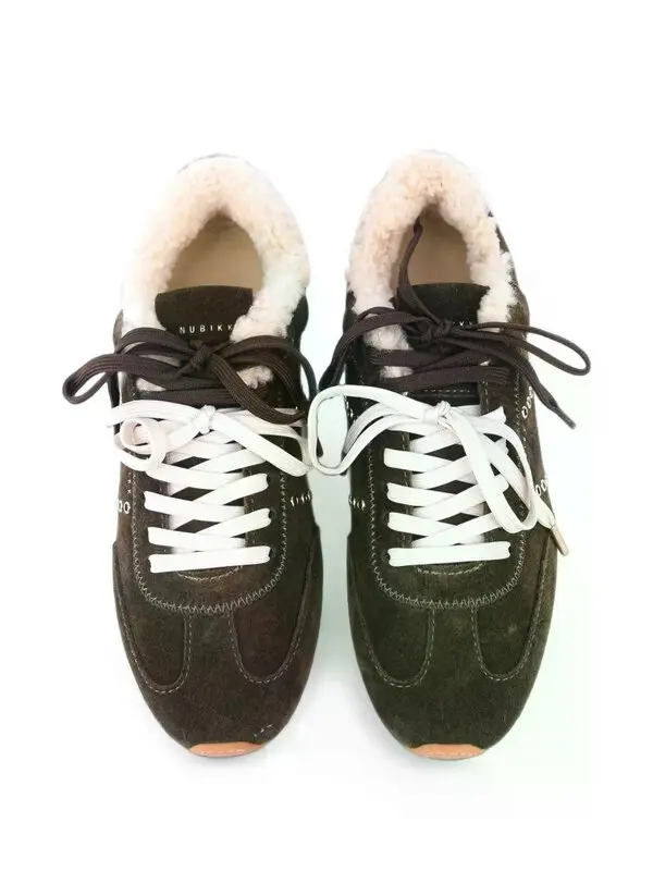 NUBIKK Billy Lou Fur Lace-up Sneakers