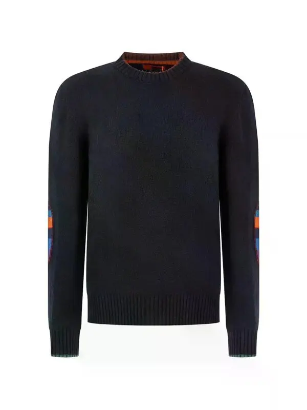 GALLO Striped-elbow-patch Sweater