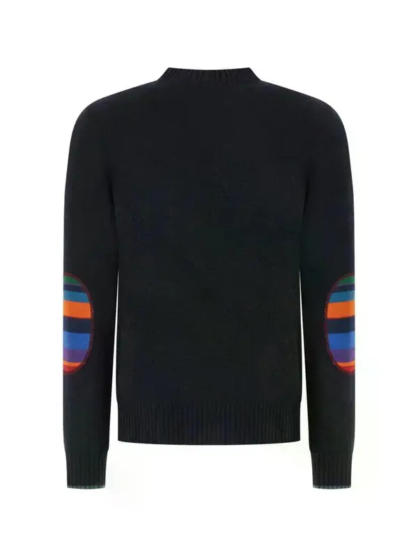 GALLO Striped-elbow-patch Sweater