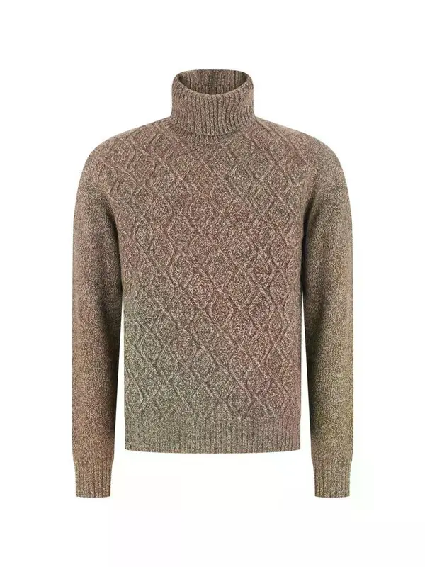 PANICALE Diamond-knit Roll-neck Sweater