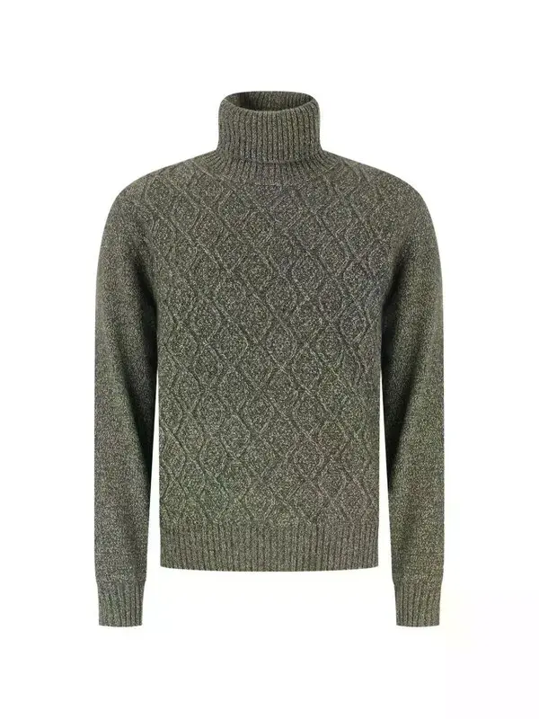 PANICALE Diamond-knit Roll-neck Sweater