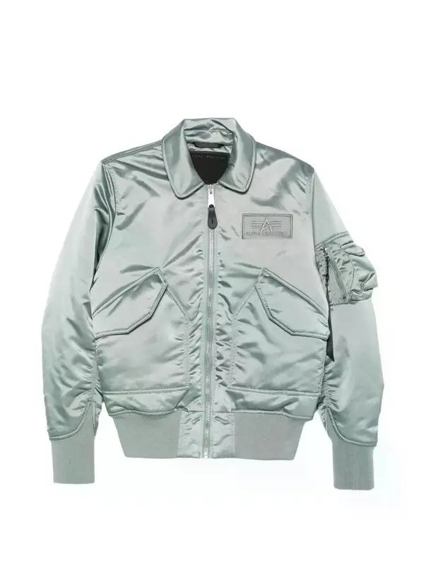 Alpha Industries Cwu-45/p Logo-patch Bomber Jacket