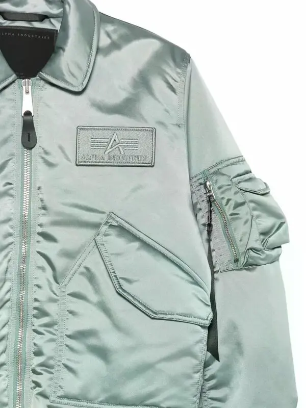 Alpha Industries Cwu-45/p Logo-patch Bomber Jacket