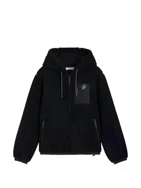 Tommy Hilfiger Logo-embroidered Fleece Jacket