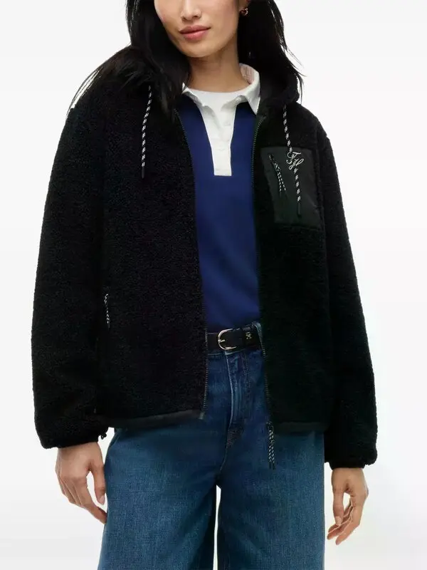 Tommy Hilfiger Logo-embroidered Fleece Jacket