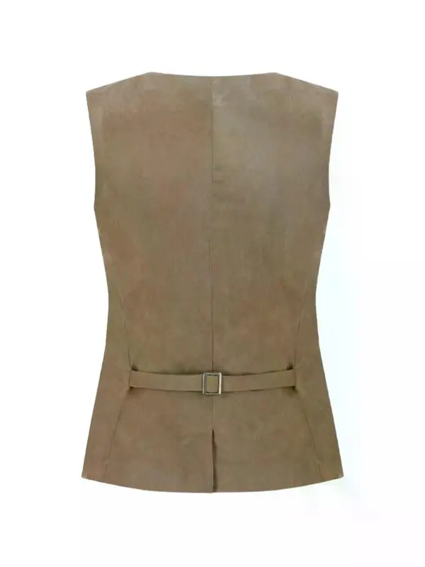 AMOMENTO Stripe-pattern Waistcoat