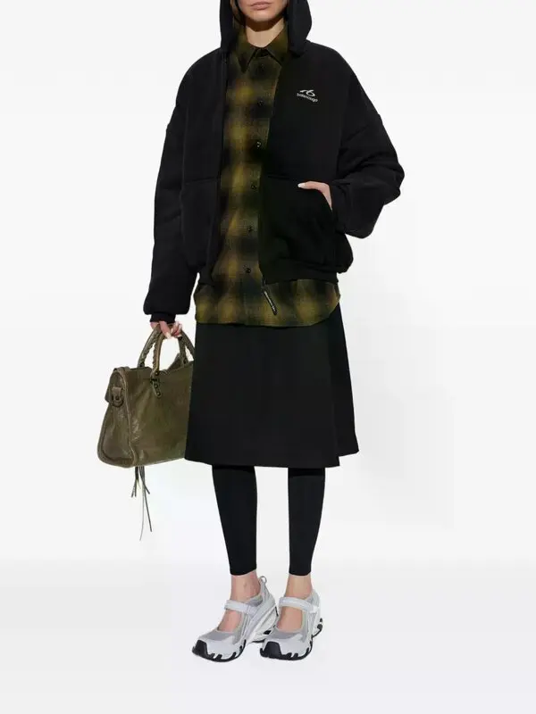 Balenciaga Logo-print Zip-up Hoodie