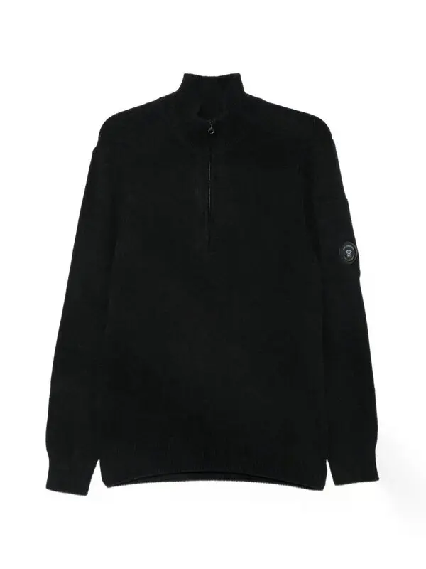 C.P. COMPANY Quarter-zip Lens-detail Sweater