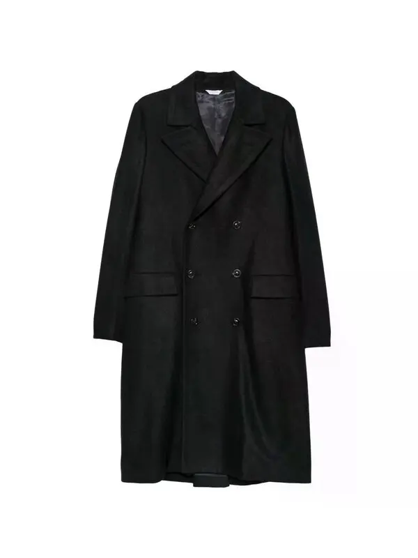 Boglioli Herringbone Double-breasted Coat