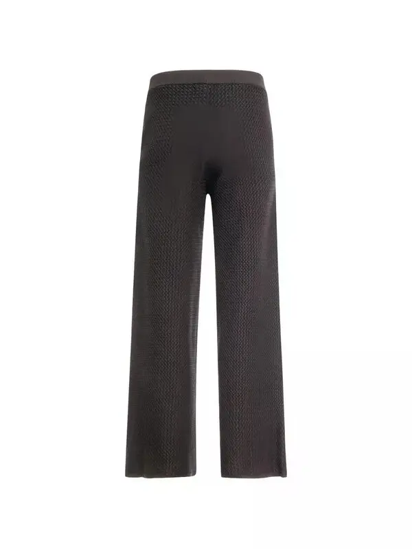 FRACOMINA Chevron-knit Palazzo Trousers