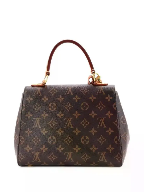 LOUIS VUITTON Cluny Top Handle Bag Monogram Canvas Bb Satchel - Brown