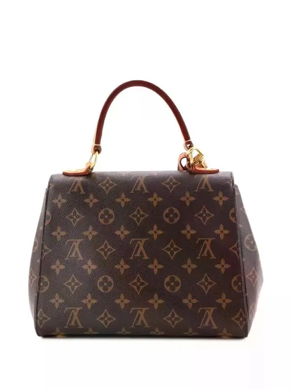 LOUIS VUITTON Cluny Top Handle Bag Monogram Canvas Bb Satchel - Brown