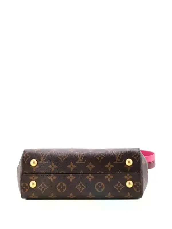 LOUIS VUITTON Cluny Top Handle Bag Monogram Canvas Bb Satchel - Brown