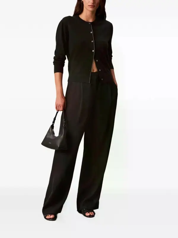 Calvin Klein Logo-embroidered Button-up Cardigan