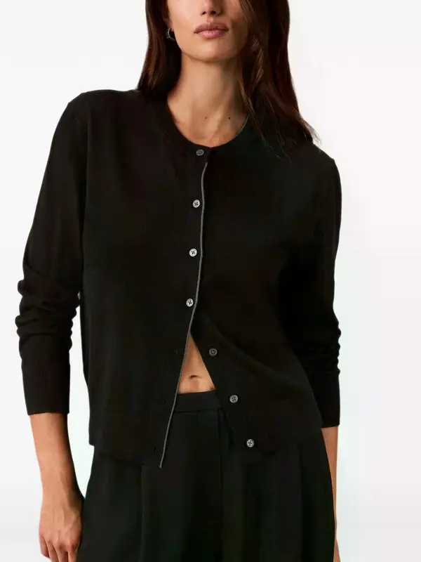 Calvin Klein Logo-embroidered Button-up Cardigan