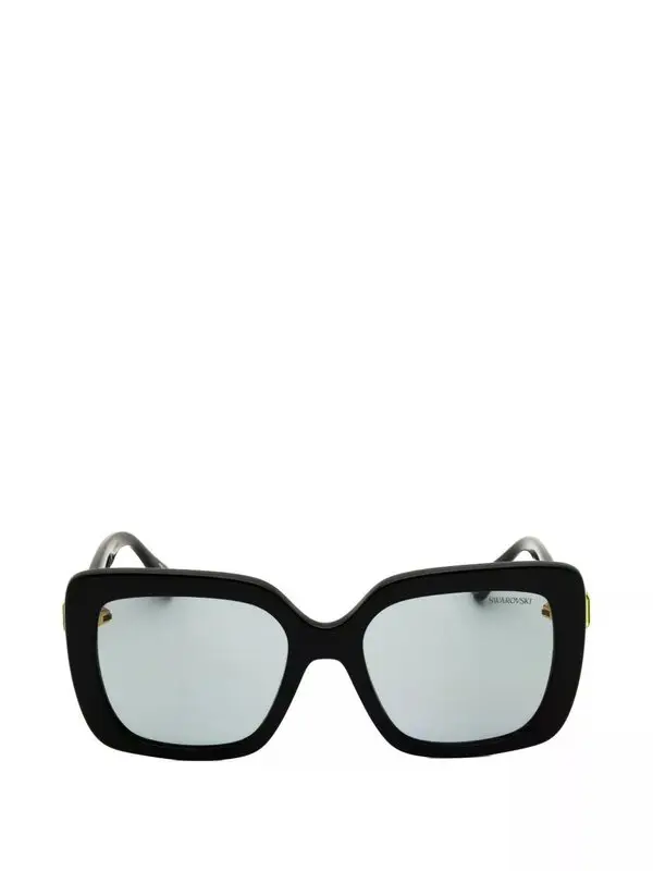 SWAROVSKI Crystal-embellished Square-frame Sunglasses - Black