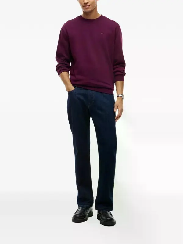 Tommy Hilfiger Logo-embroidered Crew-neck Sweater