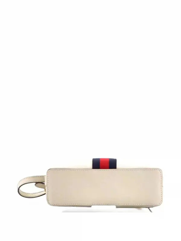 Gucci Ophidia Dome Shoulder Bag Leather Small Crossbody Bag - White