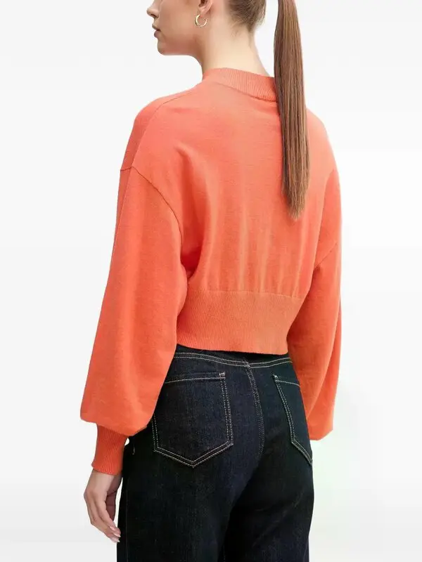 BENETTON Ribbed-knit Cropped Sweater