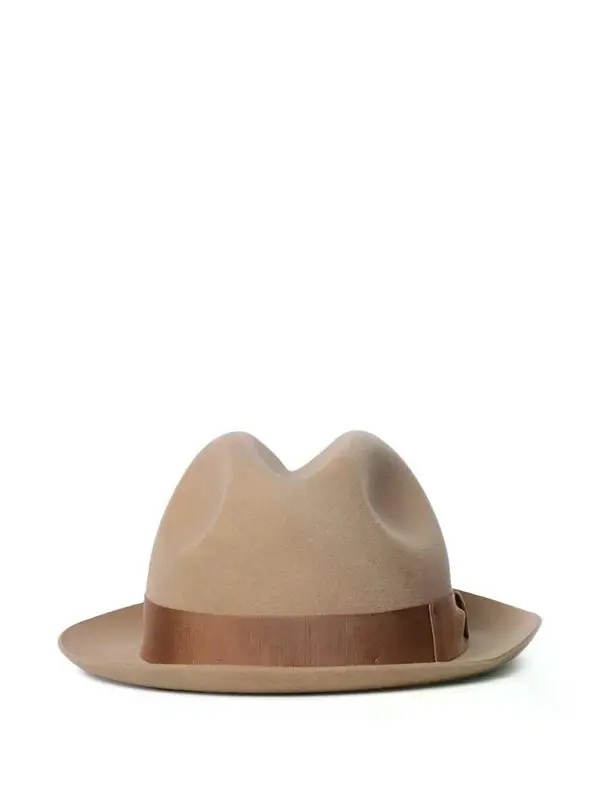 Borsalino Grosgrain-trim Felt Hat - Neutrals