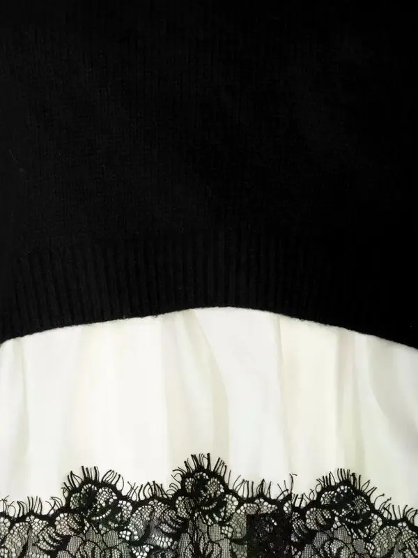 Cinq À Sept Zyla Lace-trim Layered Sweater