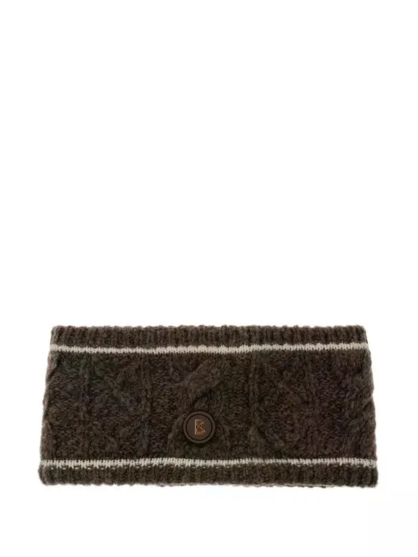 Bogner Cable-knit Striped Headband - Brown