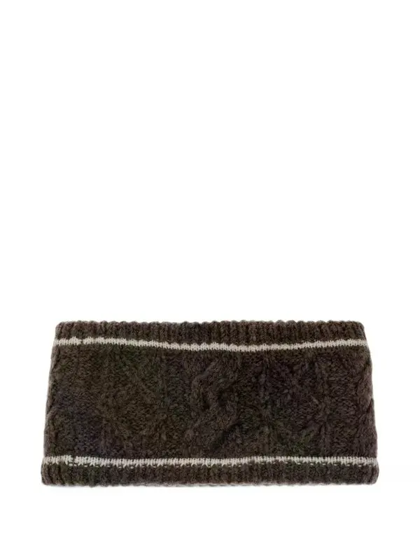 Bogner Cable-knit Striped Headband