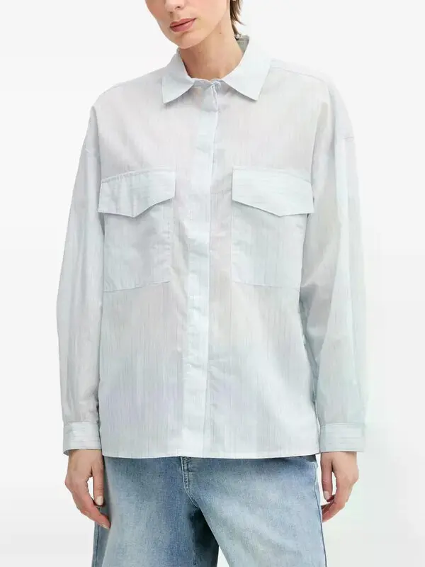 BENETTON Striped Flap-pocket Shirt