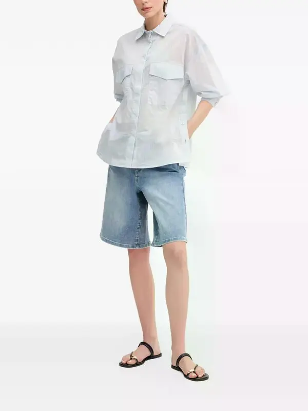 BENETTON Striped Flap-pocket Shirt