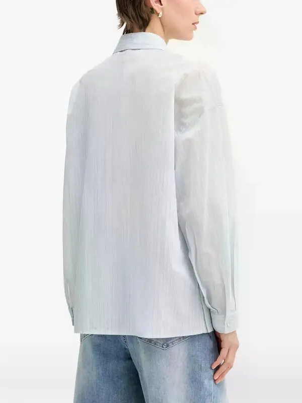 BENETTON Striped Flap-pocket Shirt