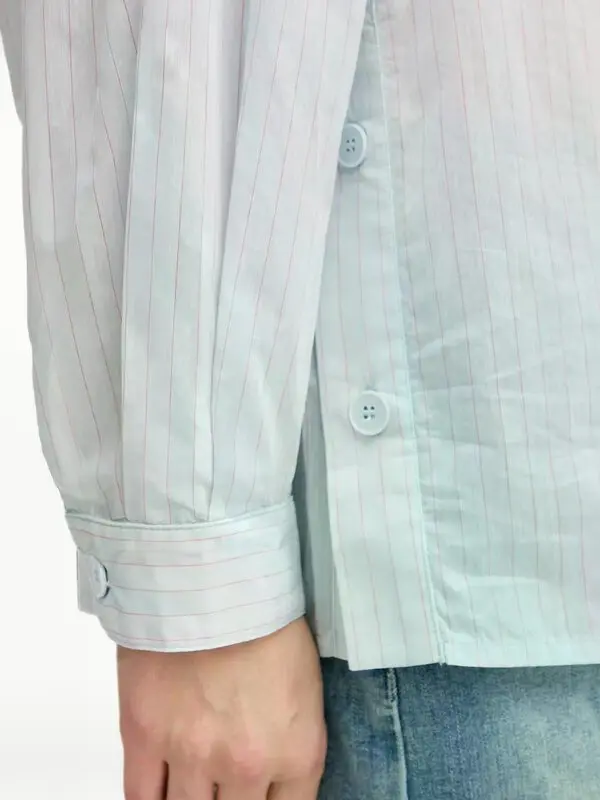 BENETTON Striped Flap-pocket Shirt