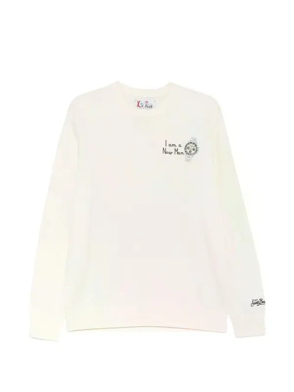MC2 SAINT BARTH Watch New Embroidered Crew-neck Sweater