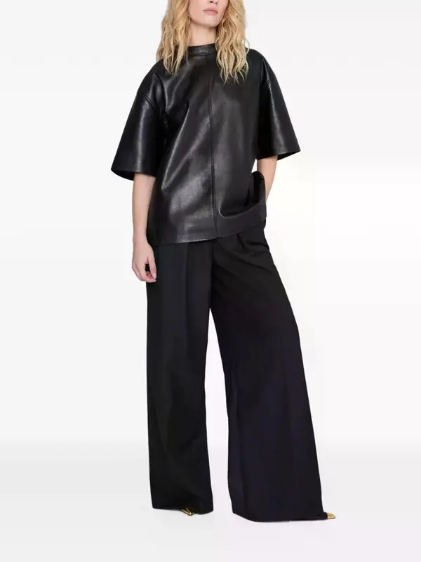 ANINE BING Zeina Top Recycled Leather