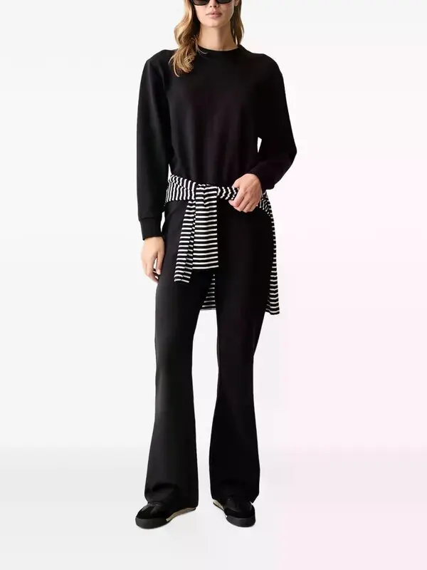 JOOP! Logo-waistband Flared Trousers - Black