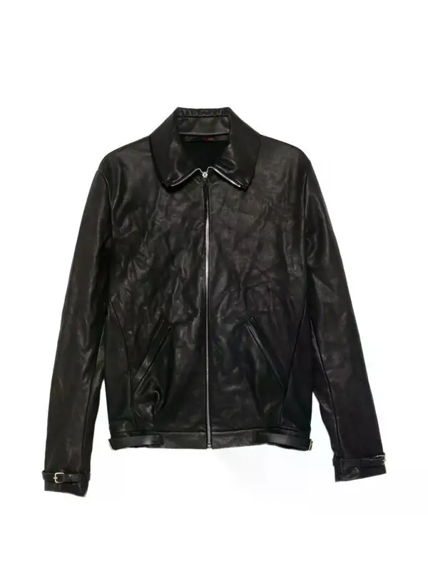 MA+ Buckled Leather Jacket