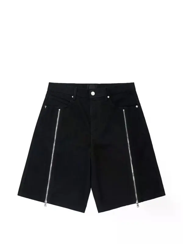 RtA Caleb Zip-detail Denim Shorts