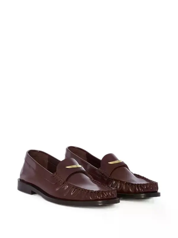 ANINE BING Amoc Loafers - Red