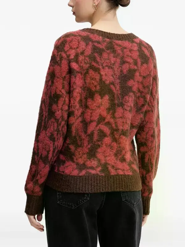 BENETTON Floral-intarsia Sweater