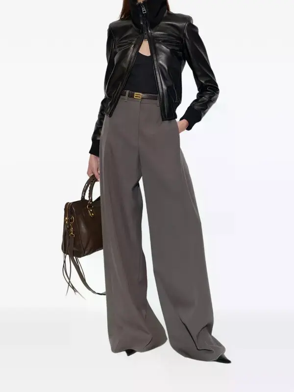 Balenciaga Squared Tailored Pants In Smoke - Grey